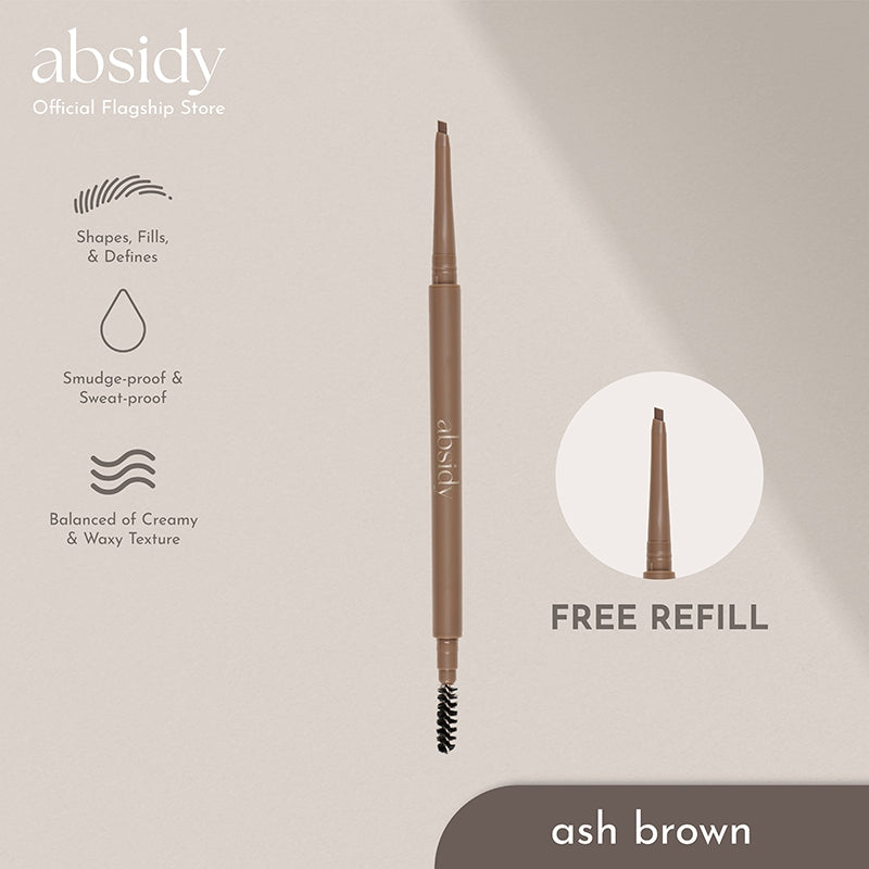 Absidy Shape & Define Eyebrow Pencil in Chocolate Brown | Luxe Organix ...